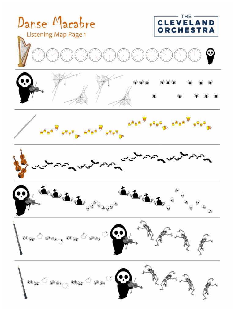 Danse Macabre Listening Map | PDF