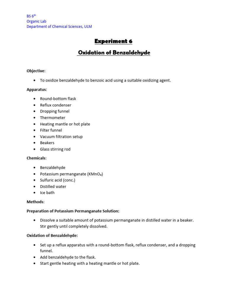 Experiment 6 | PDF | Filtration | Diet & Nutrition