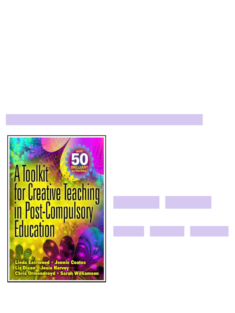(Ebook) A Toolkit for Creative Teaching in Post-Compulsory Education by ...