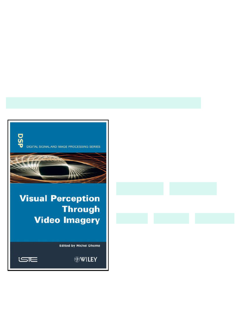 Visual Perception Through Video Imagery Digital Signal and Image ...
