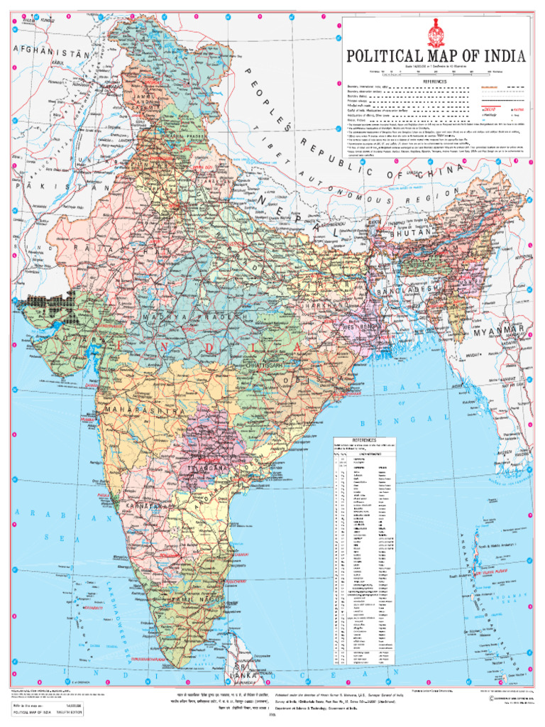 Official Political Map India | PDF