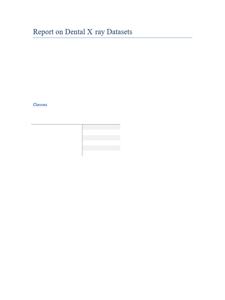 Dental Xray Report (1) | PDF | Dentistry | Medical Specialties