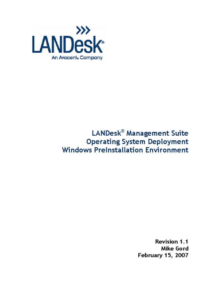 Windows PreInstallation Environment (WiNPE) Whitepaper | PDF | Windows ...