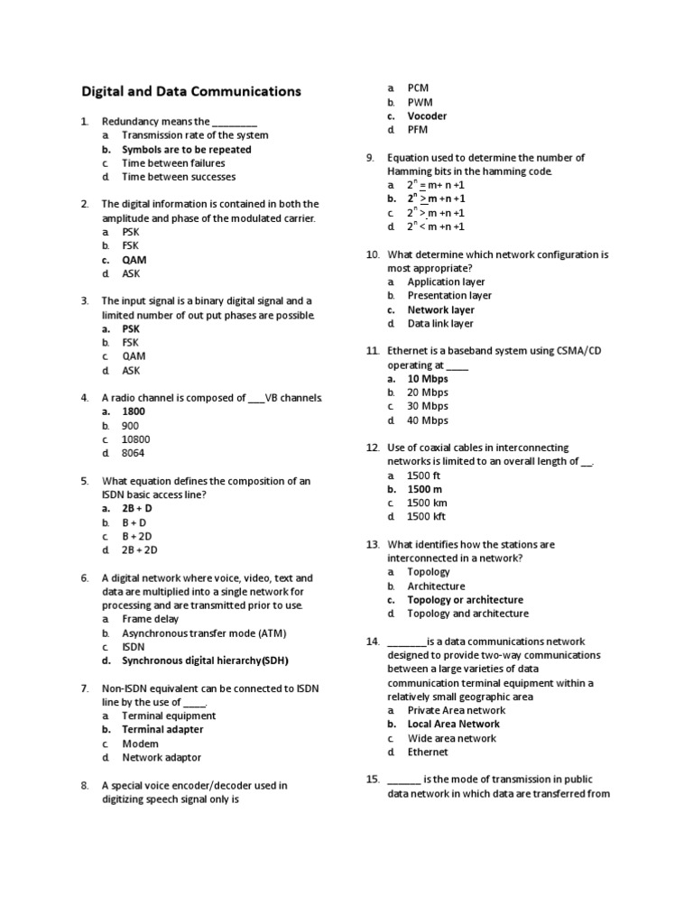 Digital and Data Communications | PDF | Modulation | Computer Network