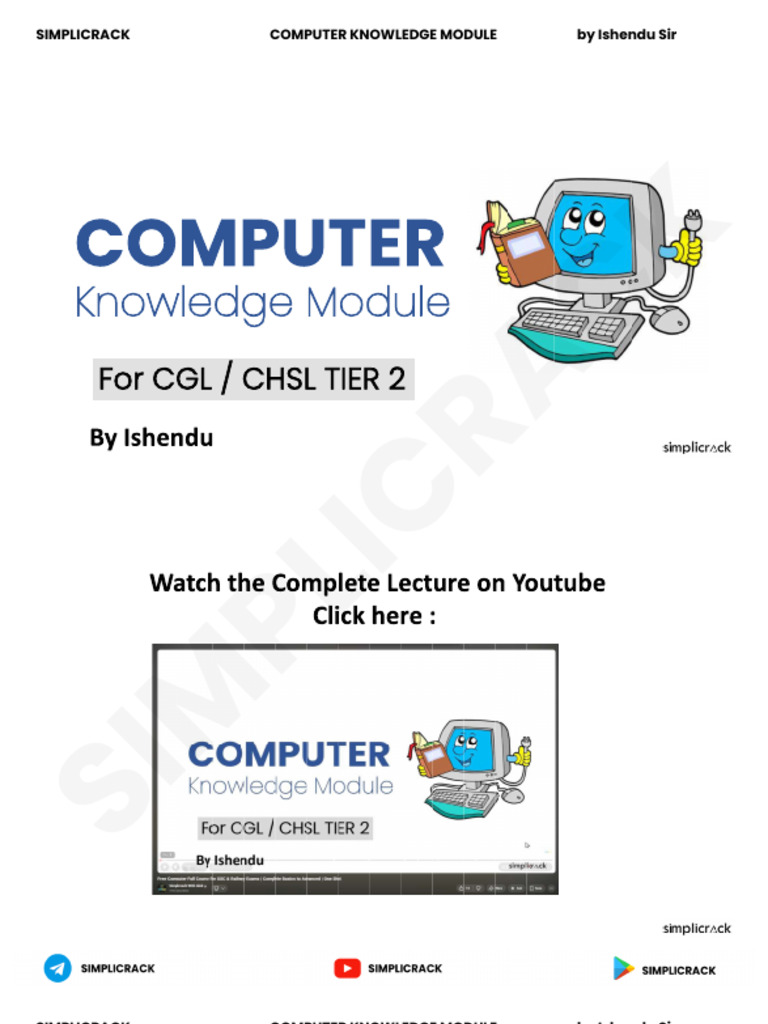 SimpliCrack Computer Knowledge Guide | PDF