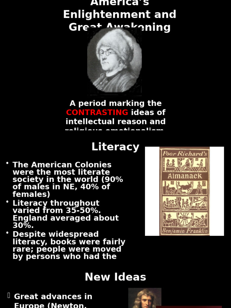 Enlightenment vs. Great Awakening in America | PDF | Deism | Age Of ...