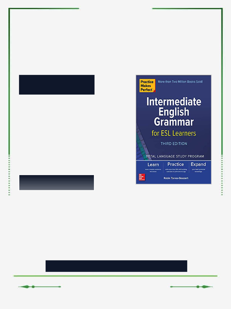 Intermediate English Grammar for ESL Learners, 3rd ed 3rd Edition Robin ...