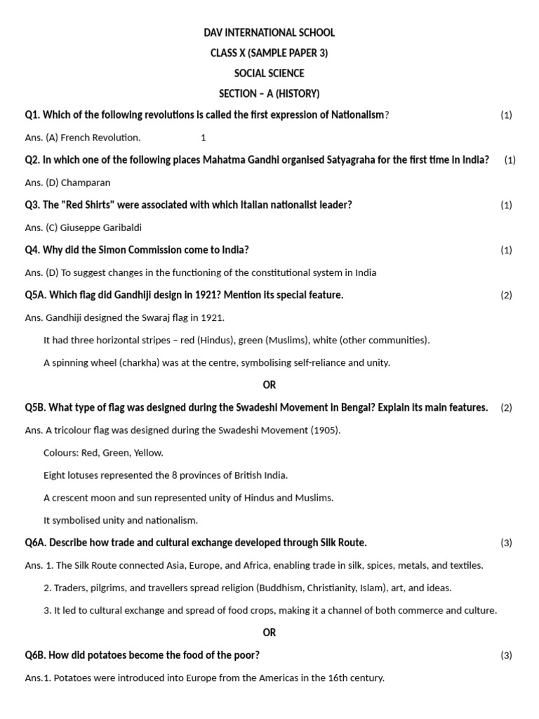 10 SP3 S. Sc. Ans Key | PDF | Loans | Credit