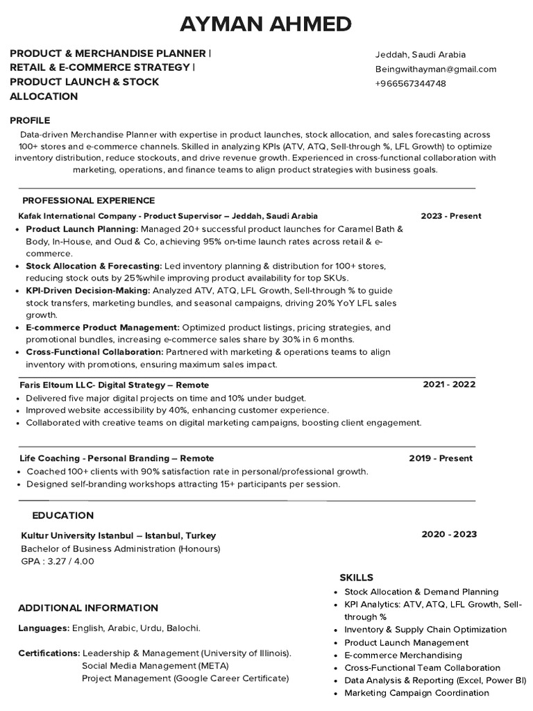 Ayman Ahmed Resume 2 | PDF