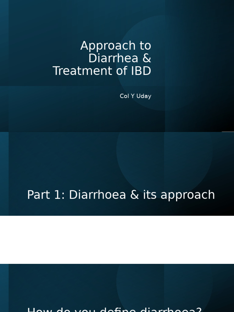 Treatment of IBD - 15 Dec 2025 | PDF | Ulcerative Colitis | Diarrhea