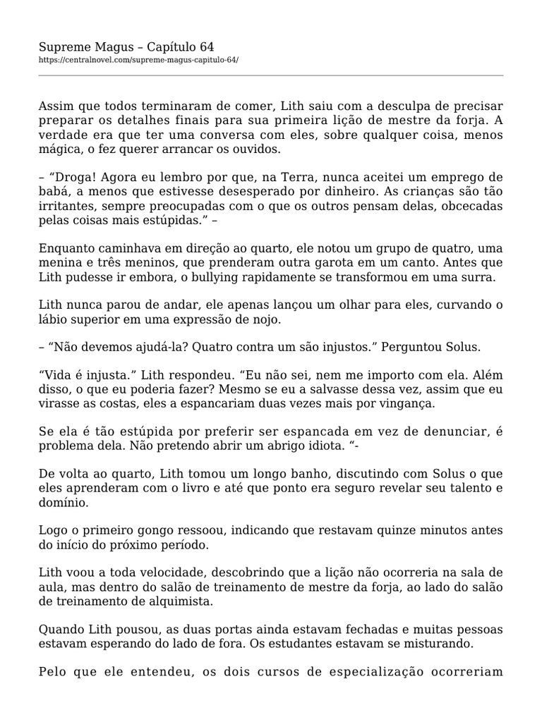 Supreme Magus Capitulo 64 Centralnovel.com | PDF