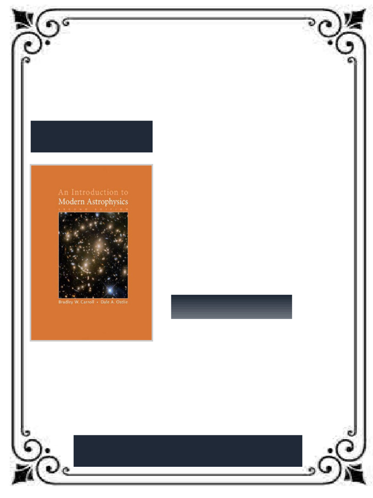 An Introduction to Modern Astrophysics 2nd Edition Bradley W. Carroll ...
