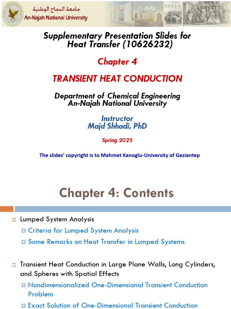 Transient Heat Conduction Analysis | PDF | Thermal Conduction | Heat ...
