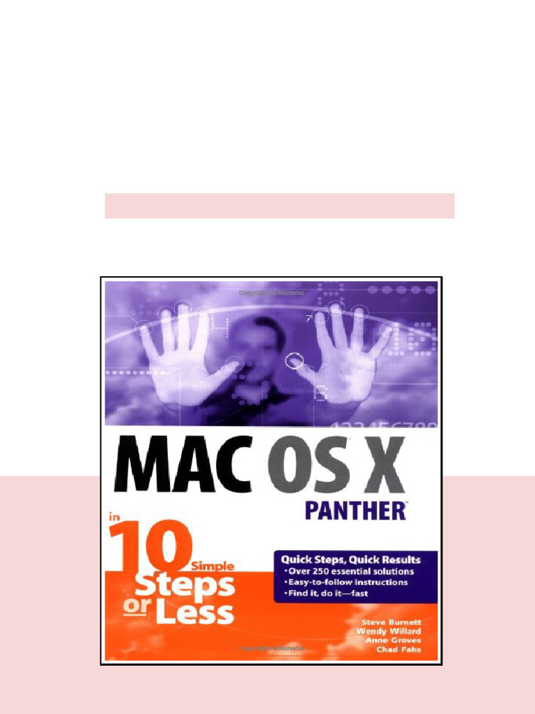 Mac Os X Panther In 10 Simple Steps Or Less 1st Edition Steve Burnett digital version 2025 | PDF