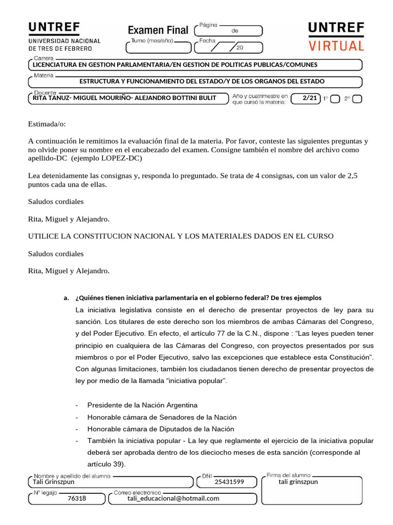 Estructura 1 - Tanuz-mourin O-bottini Final-diciembre 2021 | PDF ...
