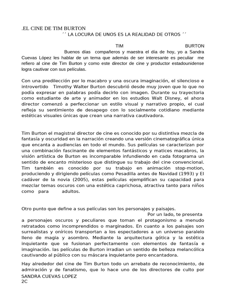m Tim Burton | PDF