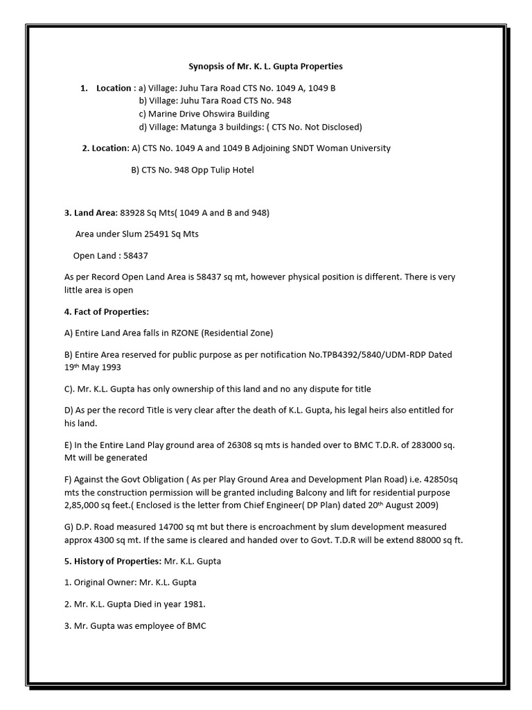 Synopsis 1 | PDF