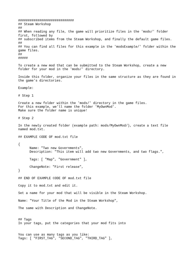 Create and Publish Steam Workshop Mods | PDF | Computer File ...