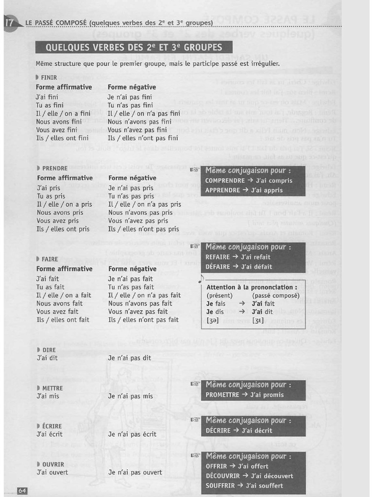 Le Passé Composé - Gram - en Dialogues | PDF