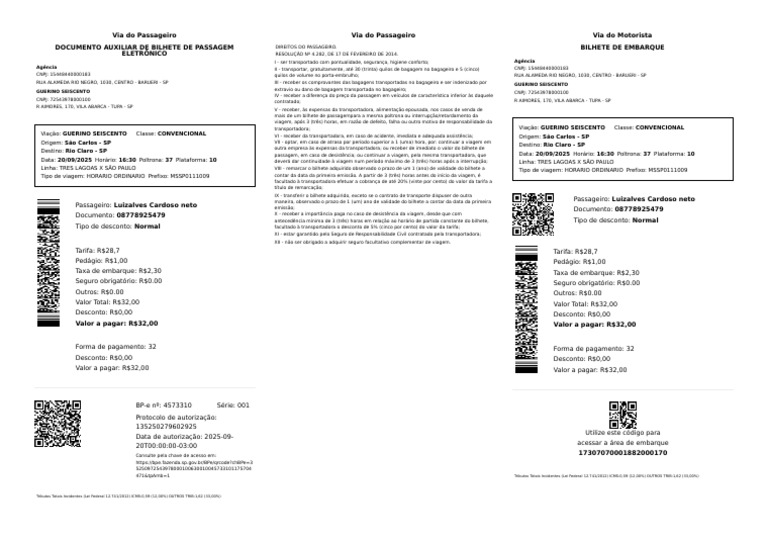 Luizalves Cardoso Neto - 20-09-2025 16-30 - DABPe - DeÔnibus App | PDF