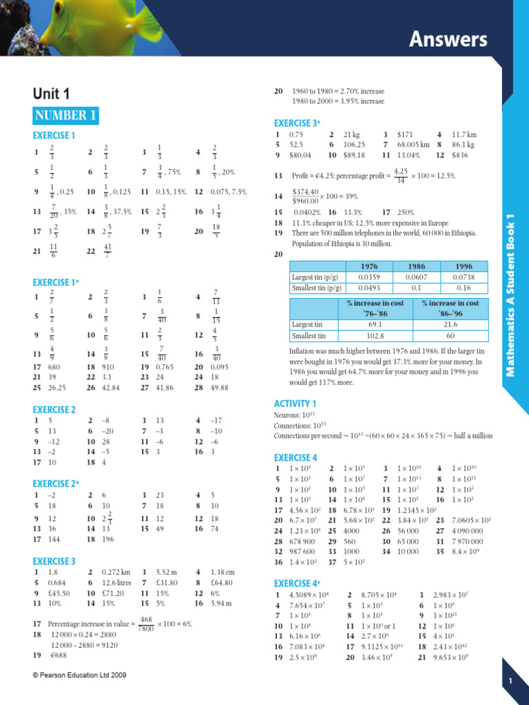 Student Book 1-Answers | PDF | Euclidean Plane Geometry | Mathematics