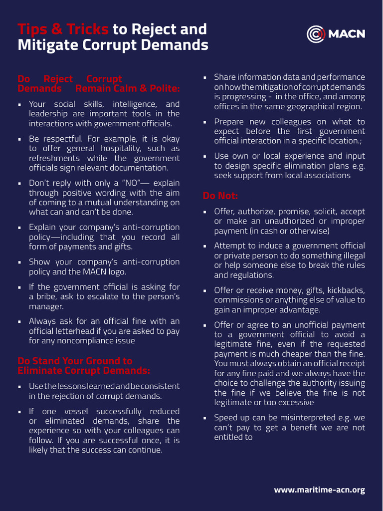 Guidance for Agents Tips | PDF | Bribery | Business