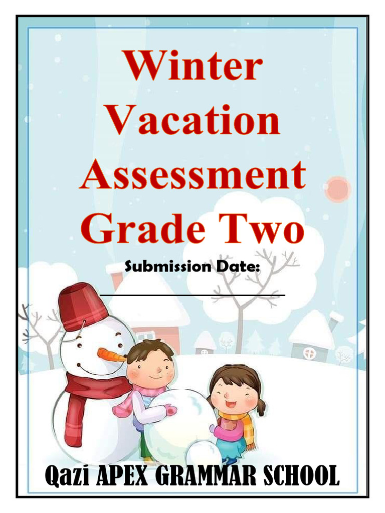 Winter Assessment Grade Two 25-26 | PDF | Linguistics