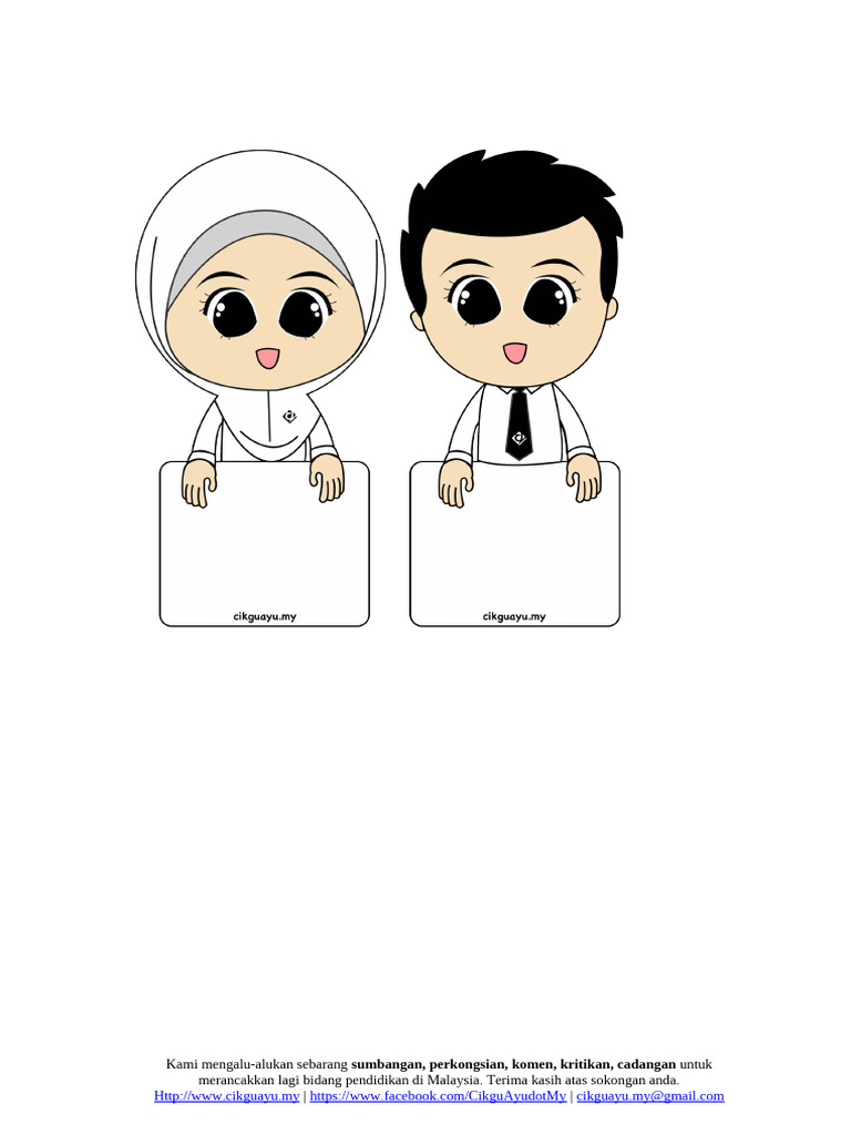 Doodle Murid Sekolah Comel (Cikguayu - My) | PDF