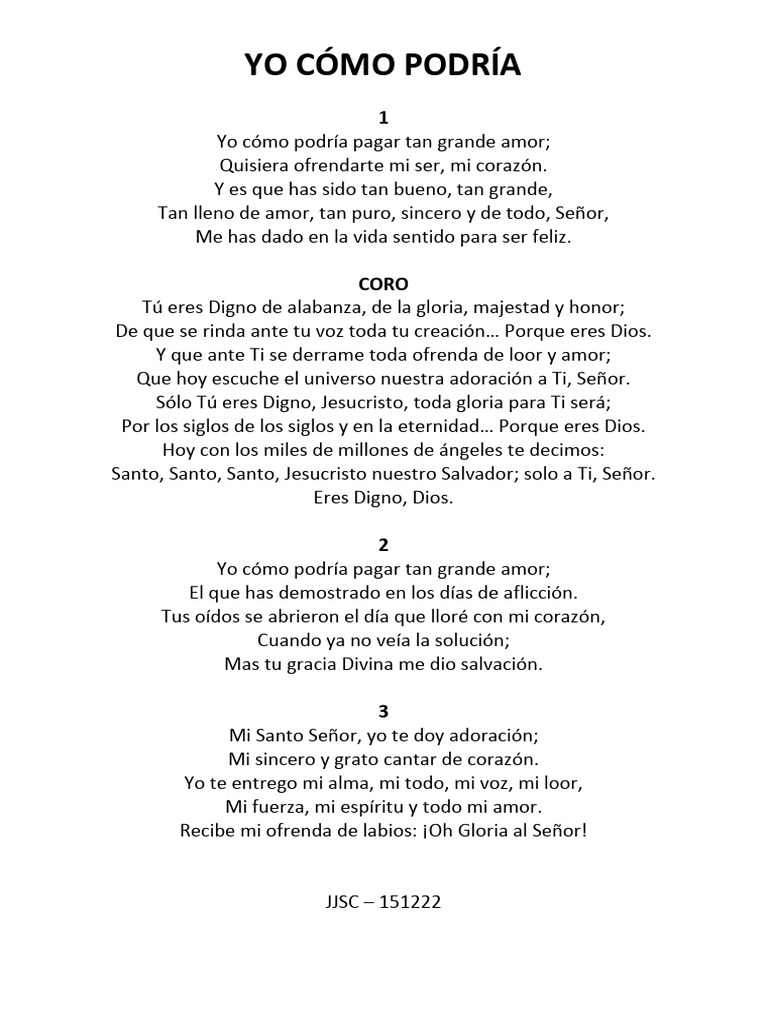 Yo cómo podría pagar | PDF