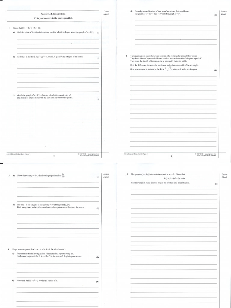 CGP Set 2 Paper 1 | PDF