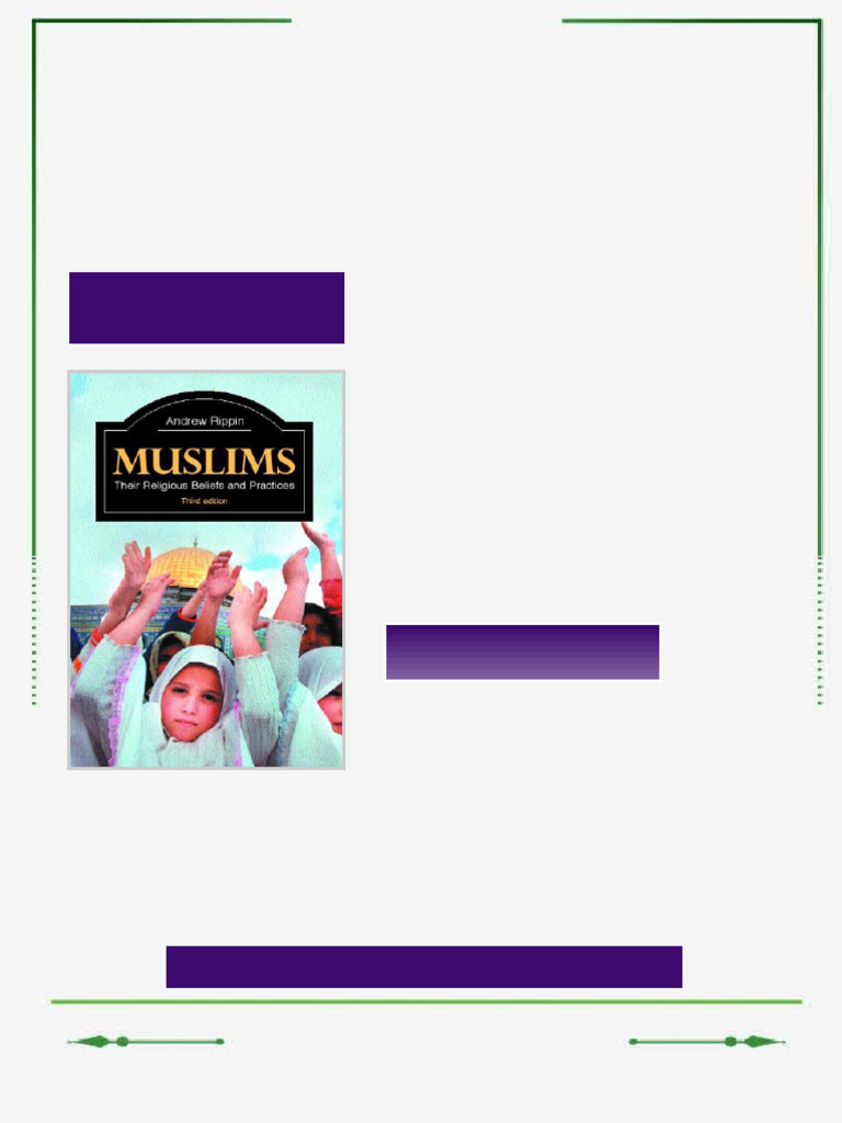 Muslims Their Religious Beliefs and Practices 3rd Edition Andrew Rippin ...