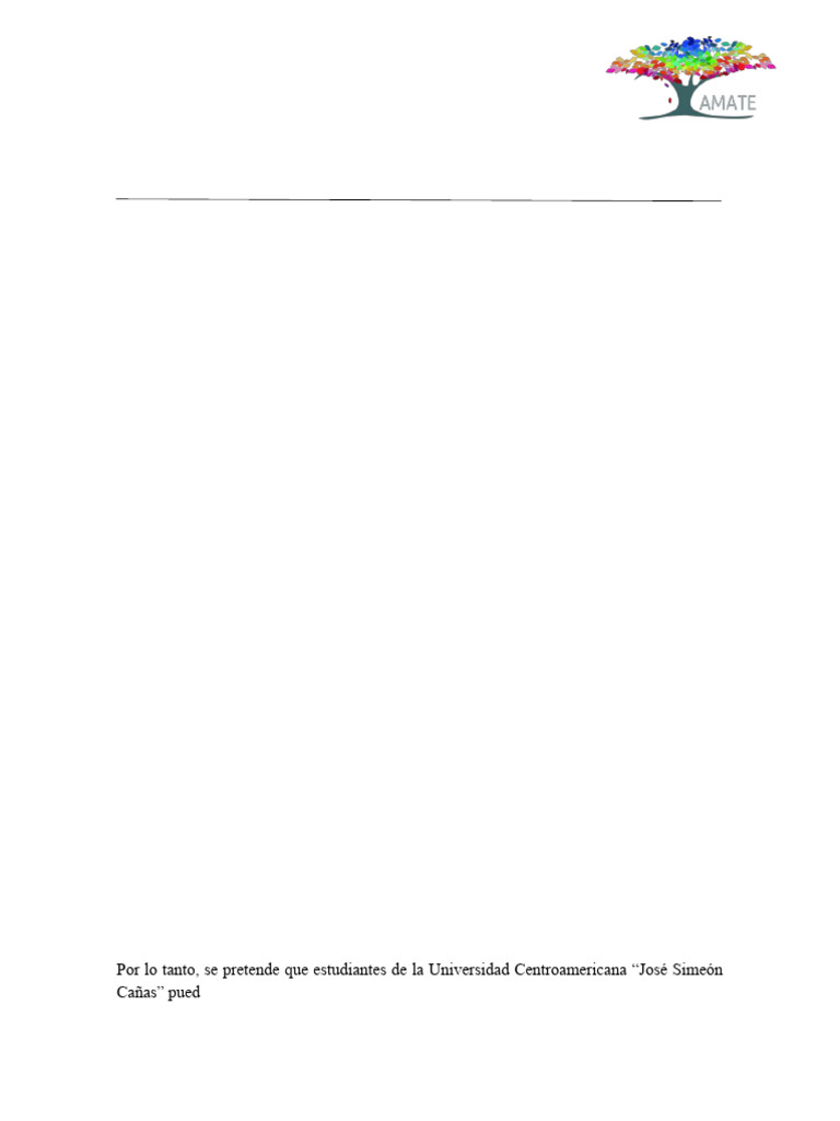 Proyectos para la Facultad de CCSS y Humanidades AMATE El Salvador | PDF | El Salvador ...