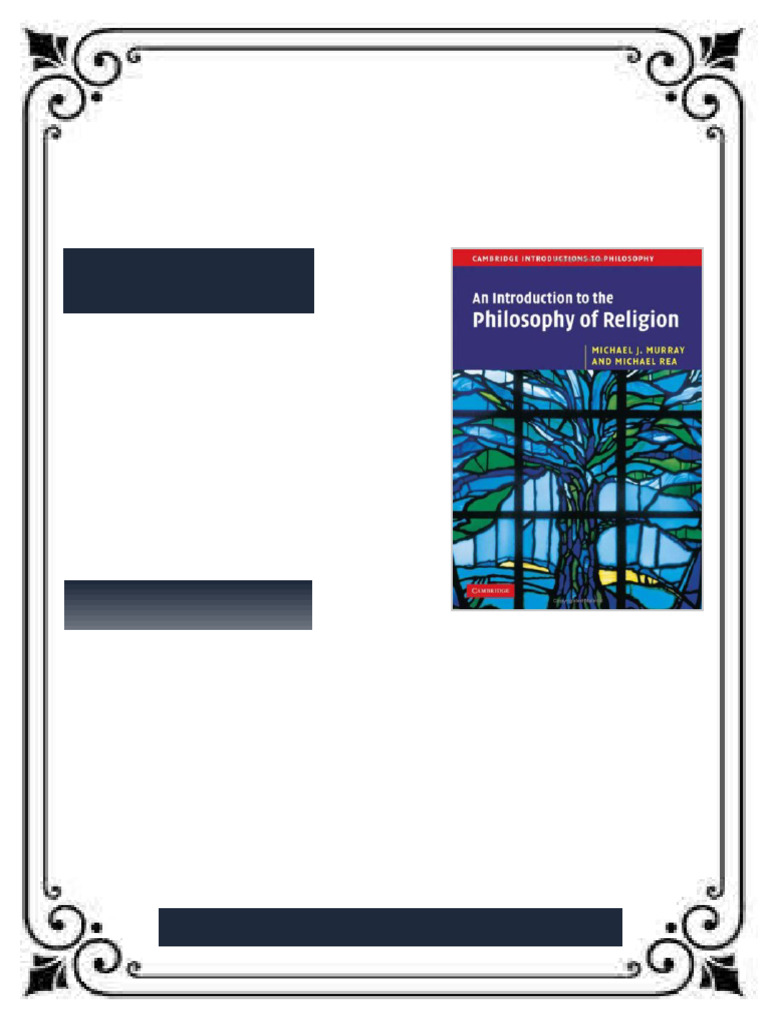 An Introduction to the Philosophy of Religion Michael J. Murray ebook ...
