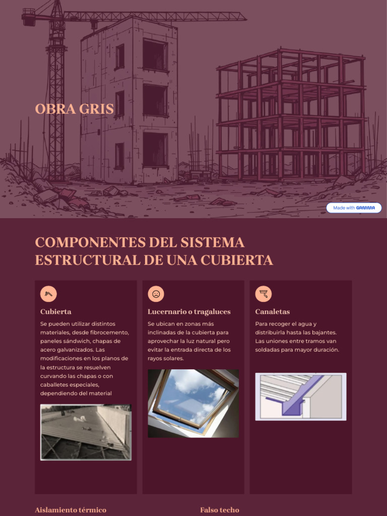 OBRA-GRIS | PDF | Techo | Ingeniería de Edificación