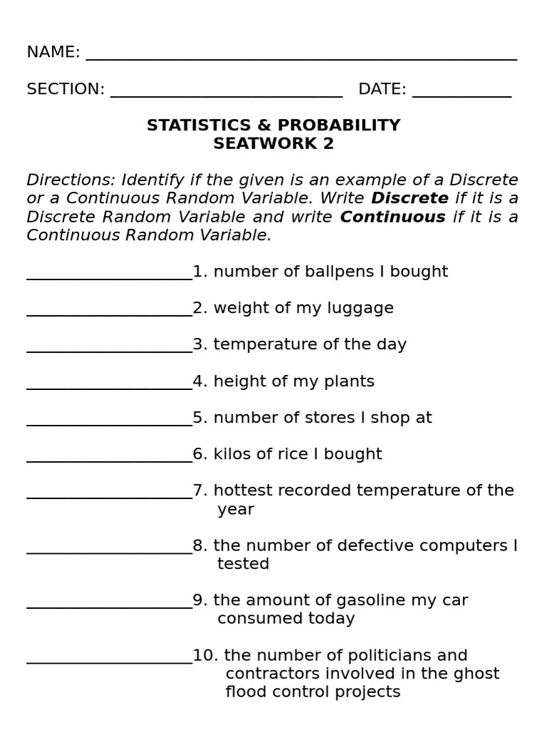 SEATWORK 2 | PDF