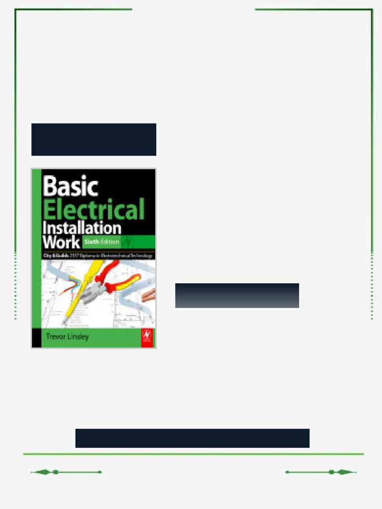 Basic Electrical Installation Work Sixth Edition Linsley ebook complete download | PDF ...