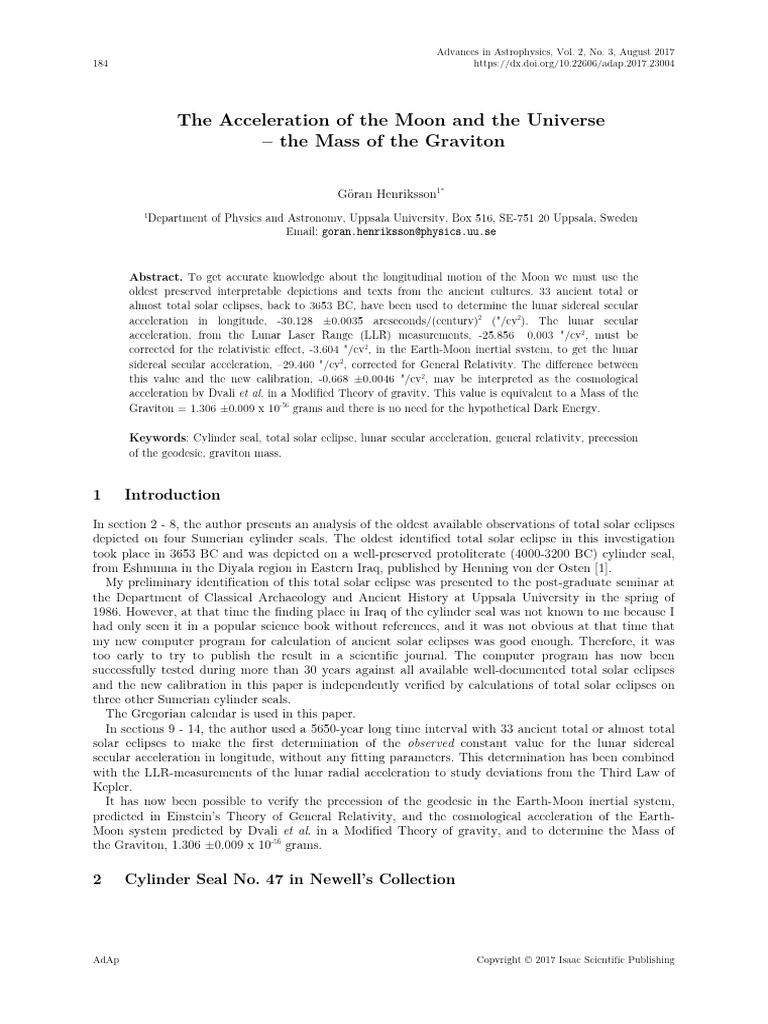 The_Acceleration_of_the_Moon_and_the_Universe_-_th | PDF | General ...