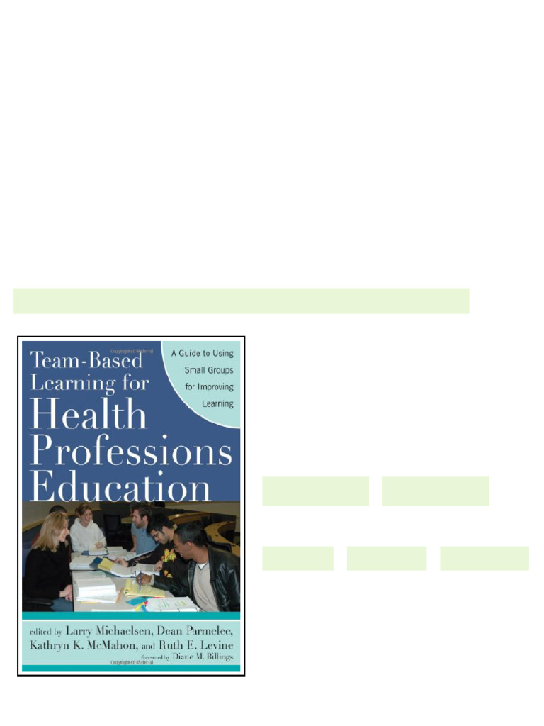 (Ebook) Team-Based Learning for Health Professions Education: A Guide ...
