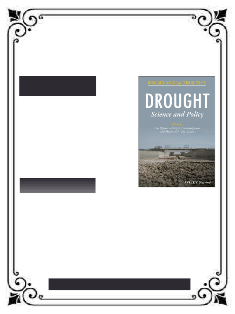 Drought : science and policy First Edition. Edition Assimacopoulos ...