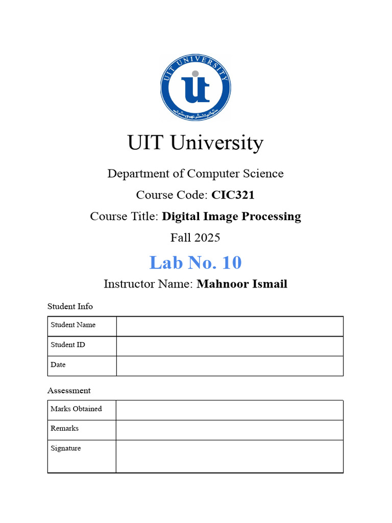 Lab10_DIP | PDF | Color | Visual Perception