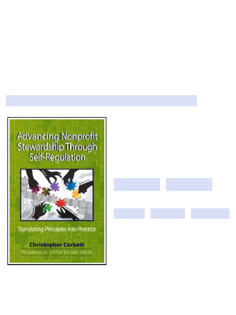 Advancing Nonprofit Stewardship Through Self Regulation Translating ...