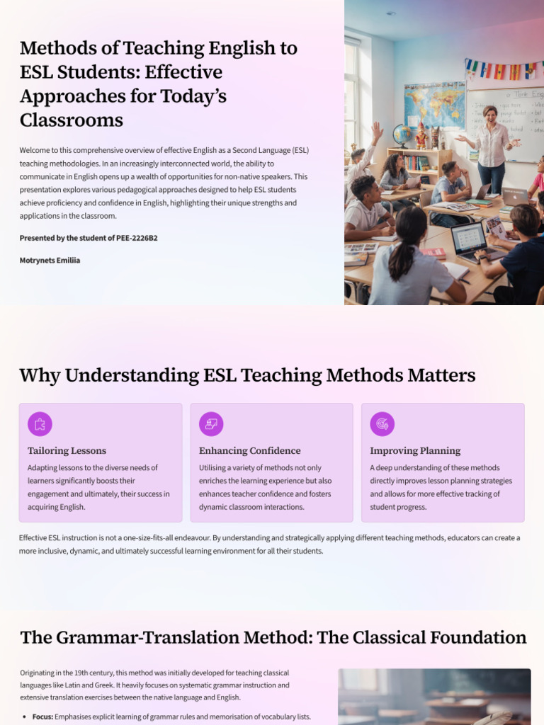 Methods of Teaching English | PDF