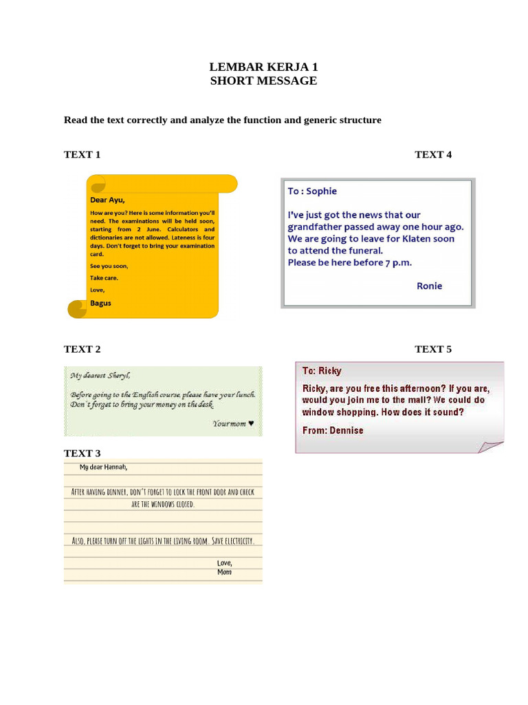 Analyzing and Creating Short Messages | PDF