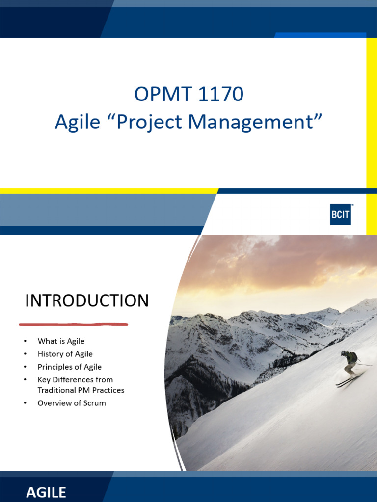 Opmt 1170 - WK 13 - Agile | PDF | Scrum (Software Development) | Agile ...