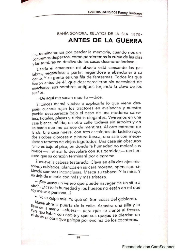 Fanny Buitrago Antes de La Guerra | PDF