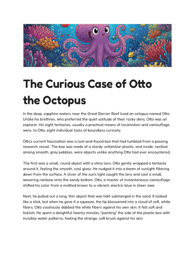 The Curious Case of Otto the Octopus | PDF