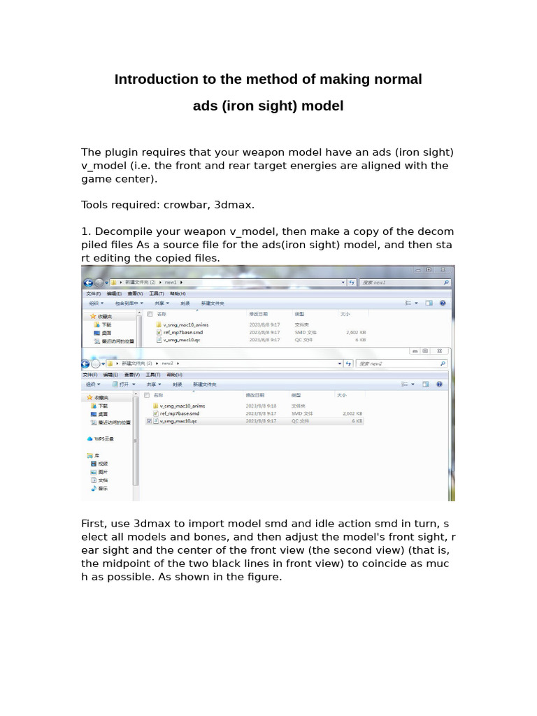 The Method of Making Normal Ads (Iron Sight) Model | PDF | Telescopic ...