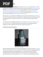 Normal Saline: Uses and Guidelines | PDF | Saline (Medicine) | Electrolyte