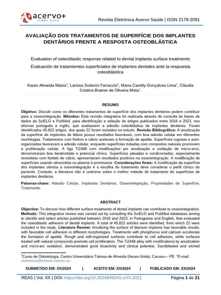 Artigo Template | PDF