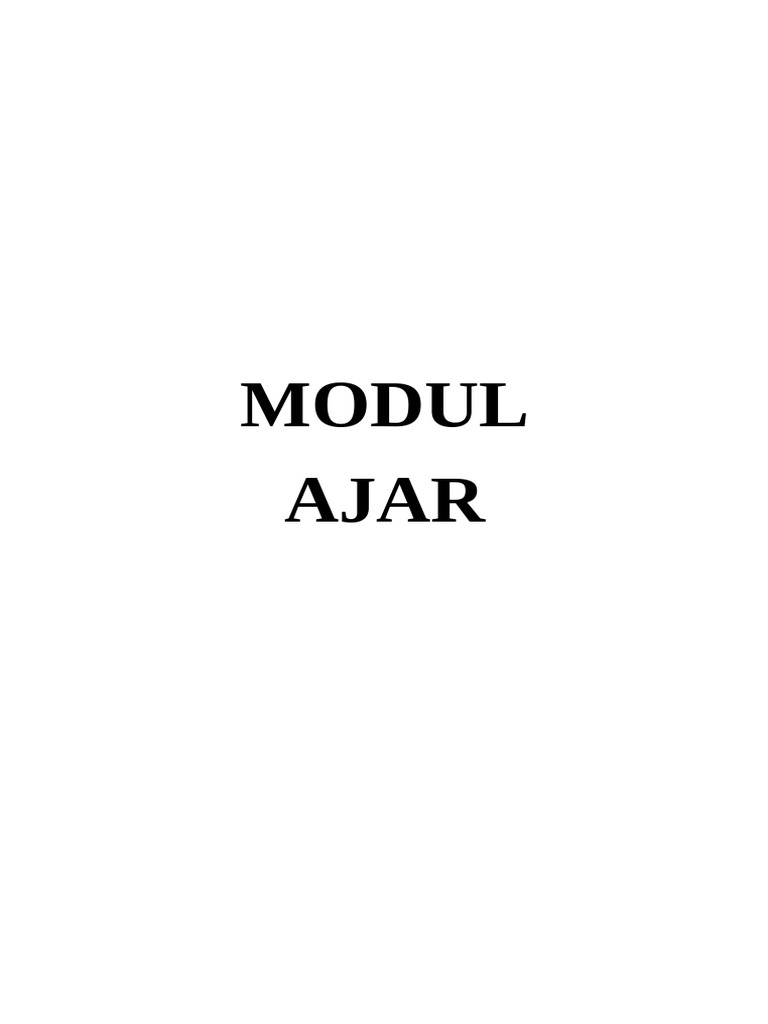 Cover Modul Ajar | PDF